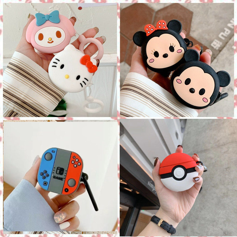 For Baseus WM01 / WM02 Case Lovely Cartoon With anti-lost ring Cute ...