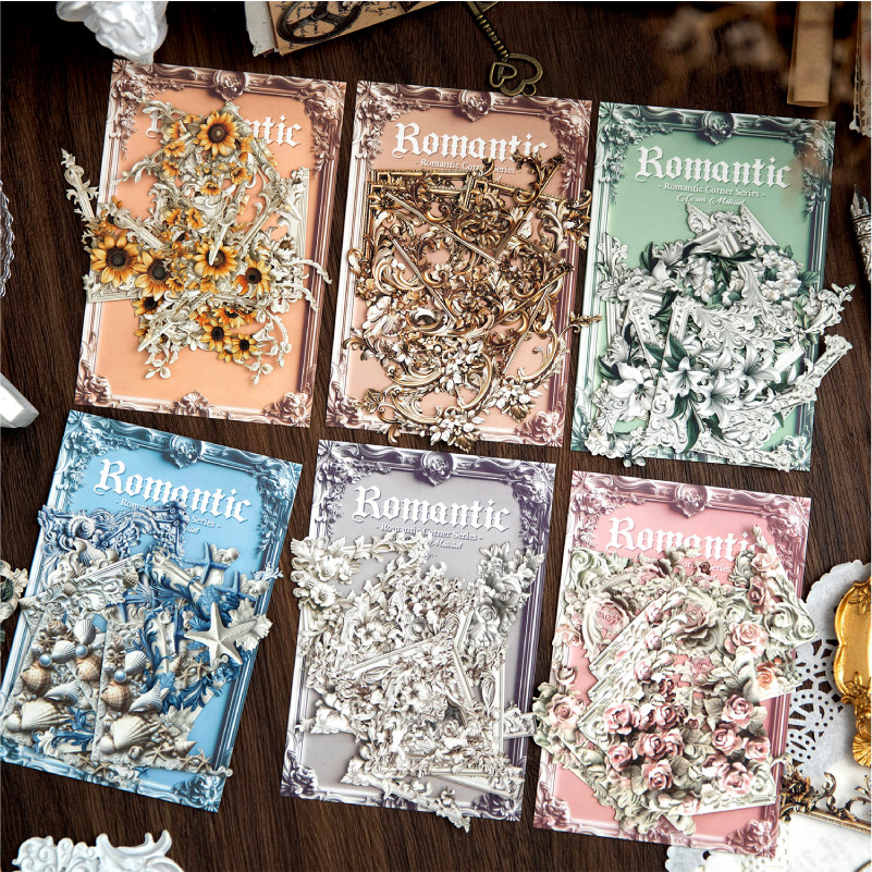 Midoo 20pcs Vintage Corner Stickers Retro Hollowed Out Photo Frames ...