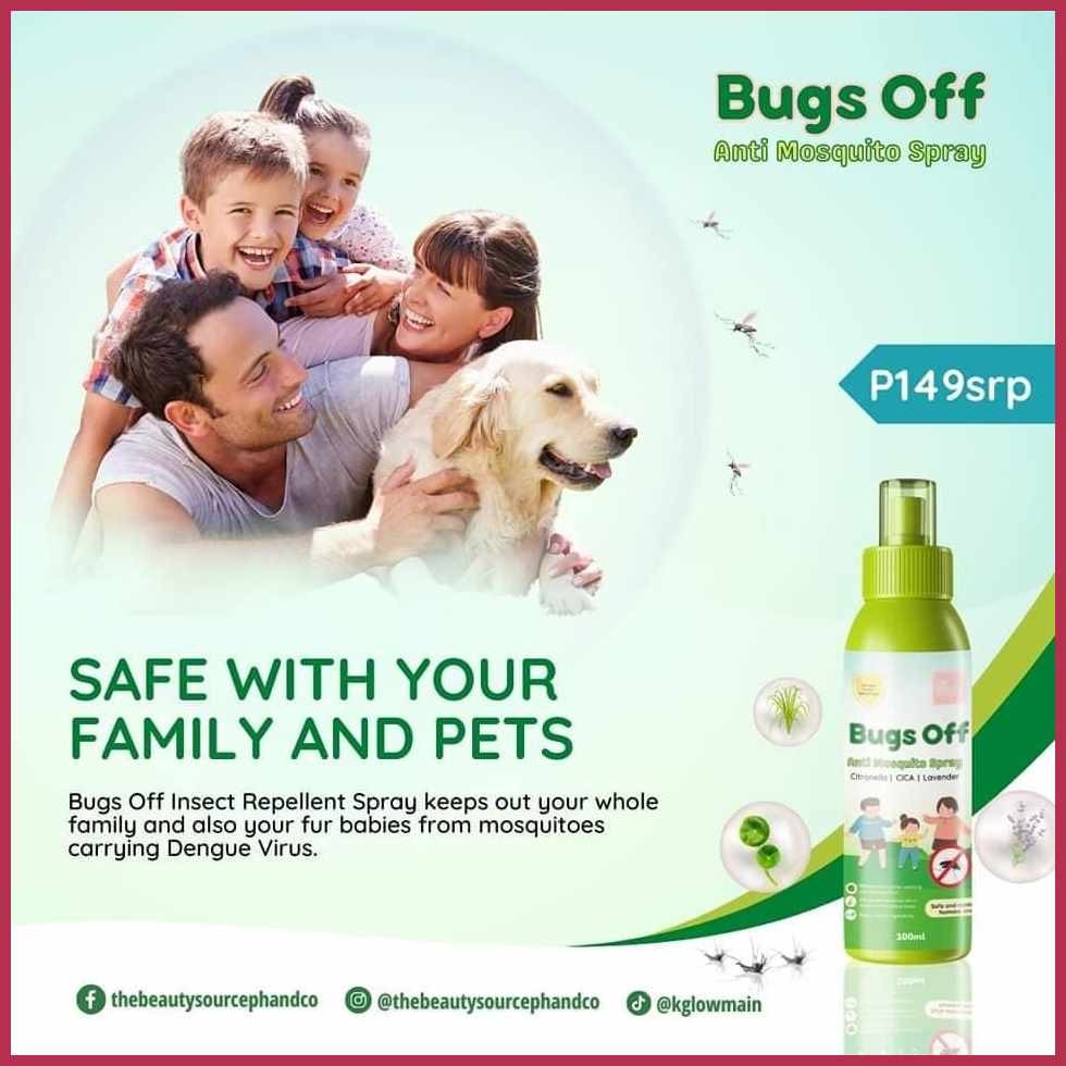 BUGS#k;OFF.i:ANTI+j@e@qn@RW@tG@VM MOSQUITO INSECT REPELLANT SPRAY 100ML | Shopee Philippines