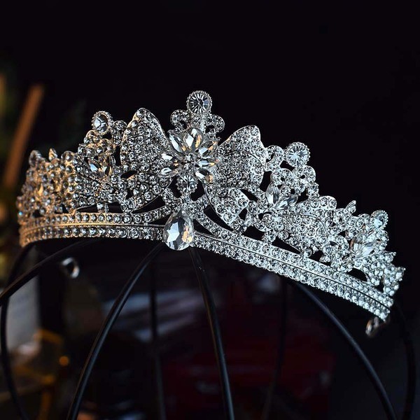 crown for kids crown crown for pageant Luxury Crystal Bow Crown, French ...