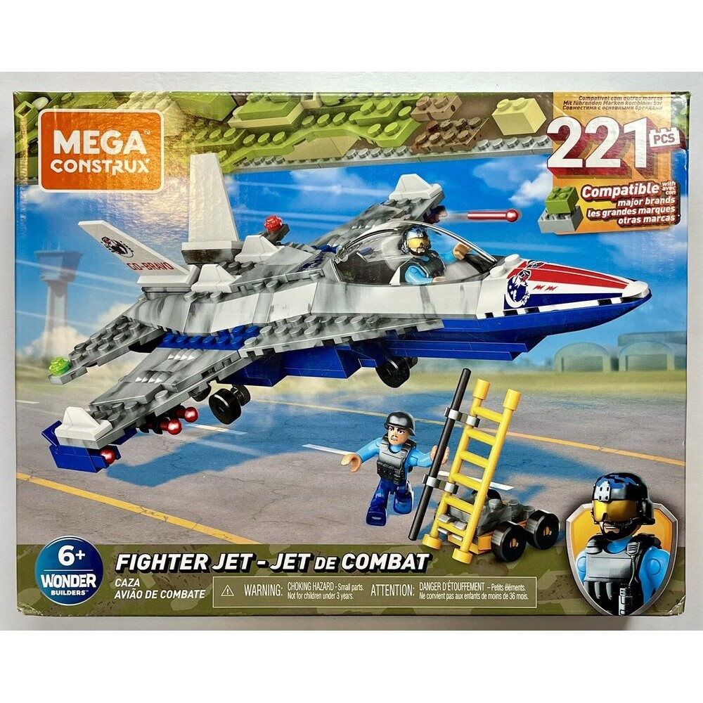 Mega Construx Fighter Jet GNY53 Wonder Builders 221 Pieces (NEW ...