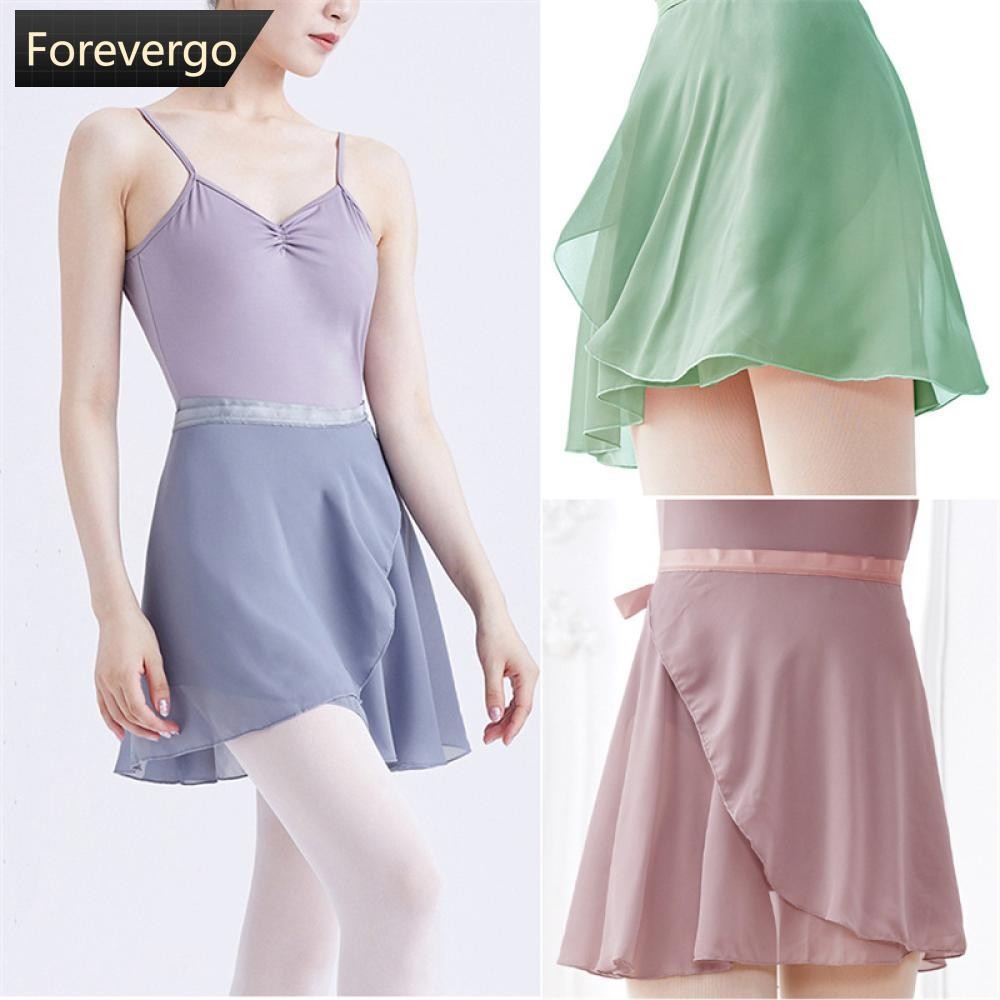 FOREVERGO Ballet Tied Skirt Dance Tutu Ballerina Dance Class Costumes ...