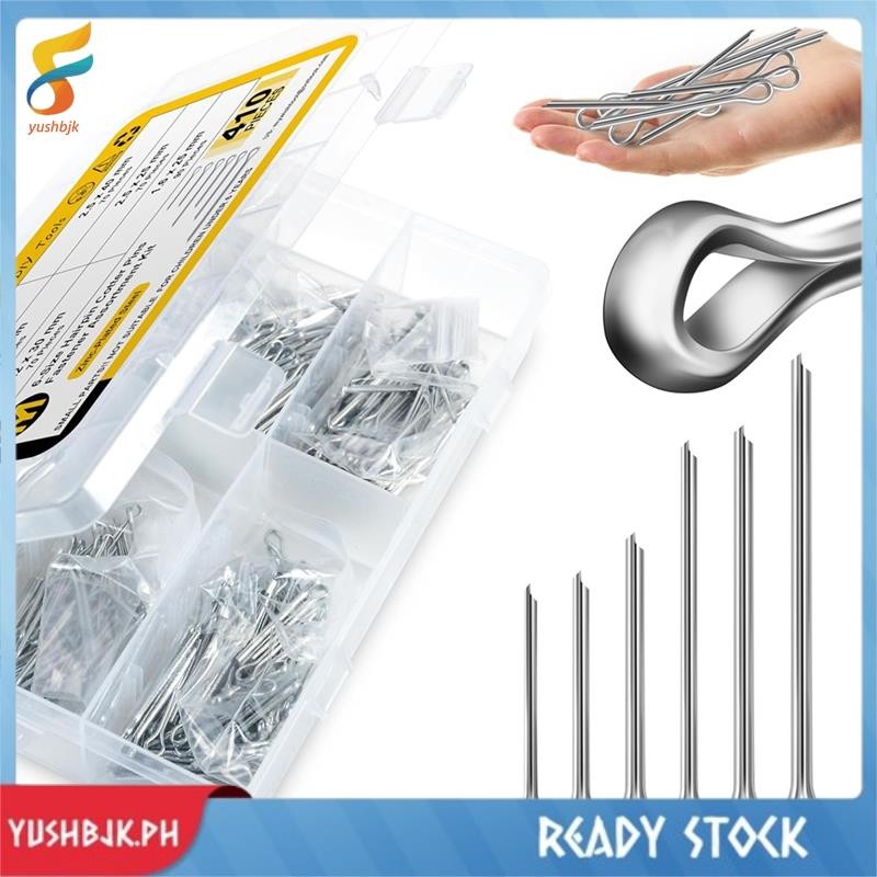 [yushbjk] 410Pcs Cotter Pin Assortment Kit, Metal Cotter Pins, Hardware ...