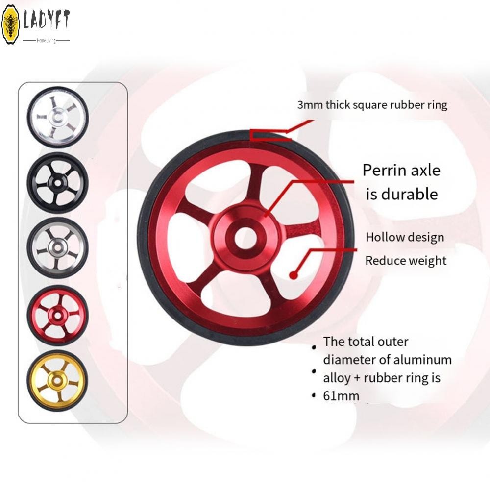 Replaceable 61mm Wheels for Brompton Folding Bike Improved Ride ...