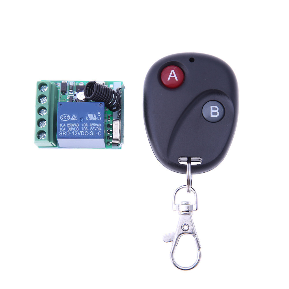 ~ Wireless Remote Control 433MHZ DC 12V 1 Channel Relay Remote Switch ...