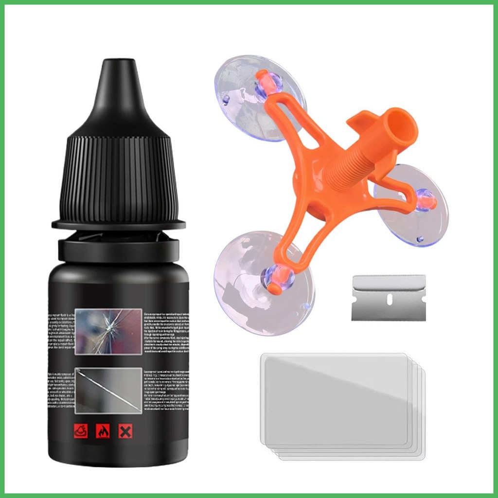 Glass Repair Liquid For Cracks Cracked Windshield Repair Kit Crack ...