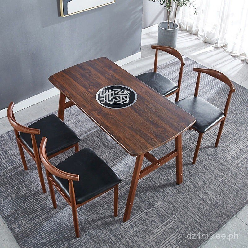 Dining Table Small Apartment Domestic Hot Pot Rectangular Induction ...