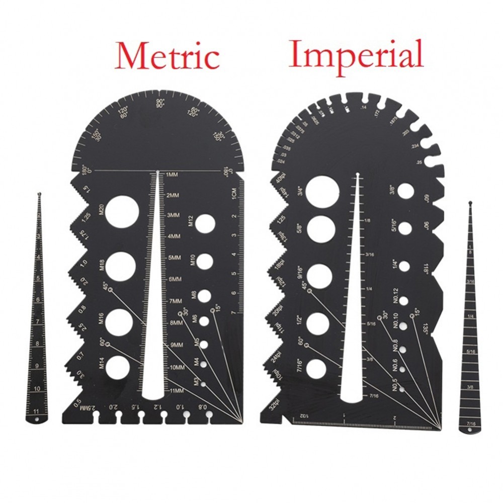 Metal Thread Gauge Integrated Ruler Long-lasting Use Comprehensive ...