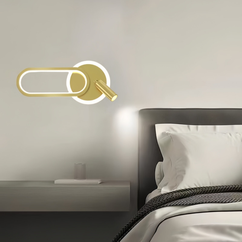 Wall Light Bedroom Nordic Wall Lamps With Spotlight Staircase Wall ...