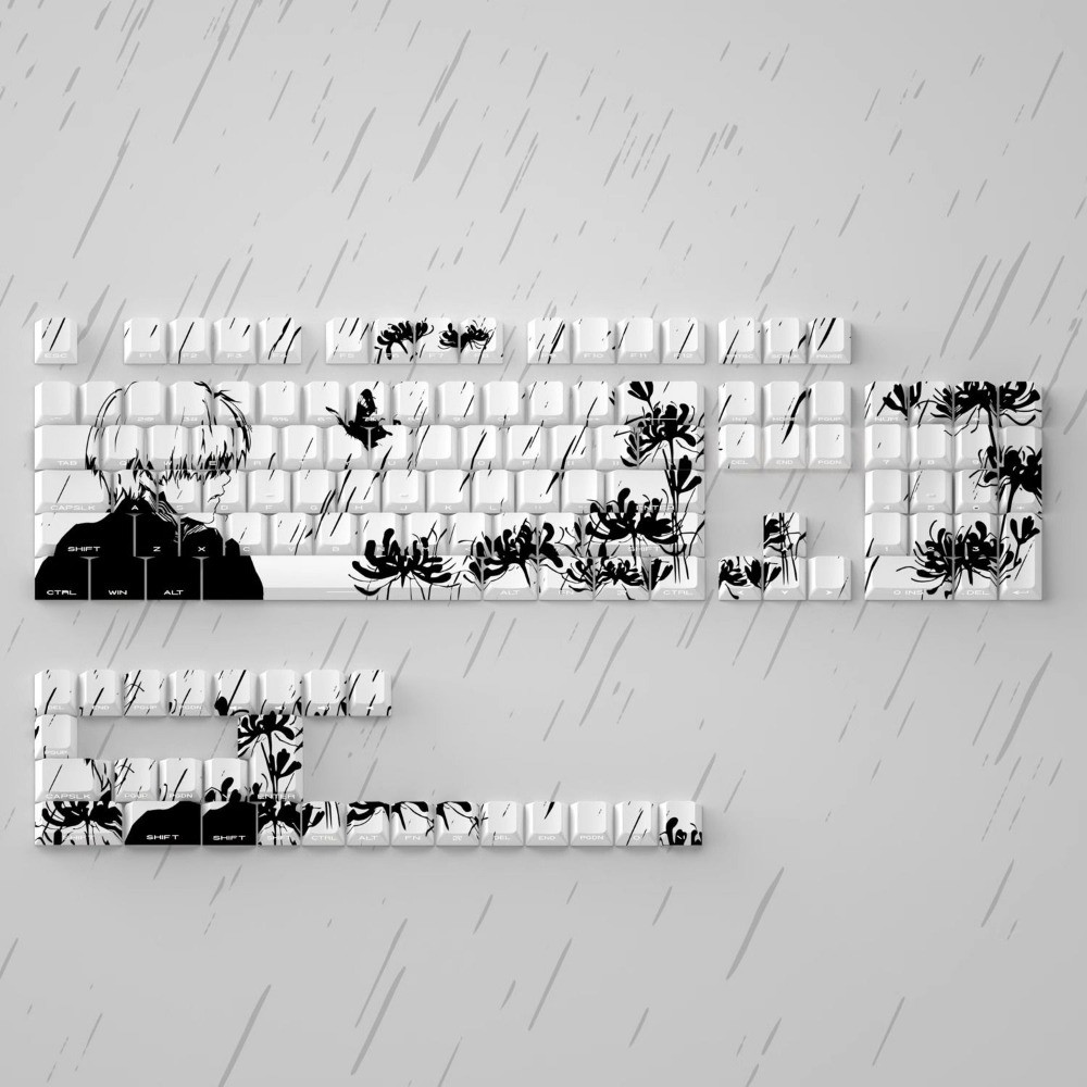 【Big Set】Kaneki Ken Keycap Cherry Profile 130 Keys PBT Letter Side ...