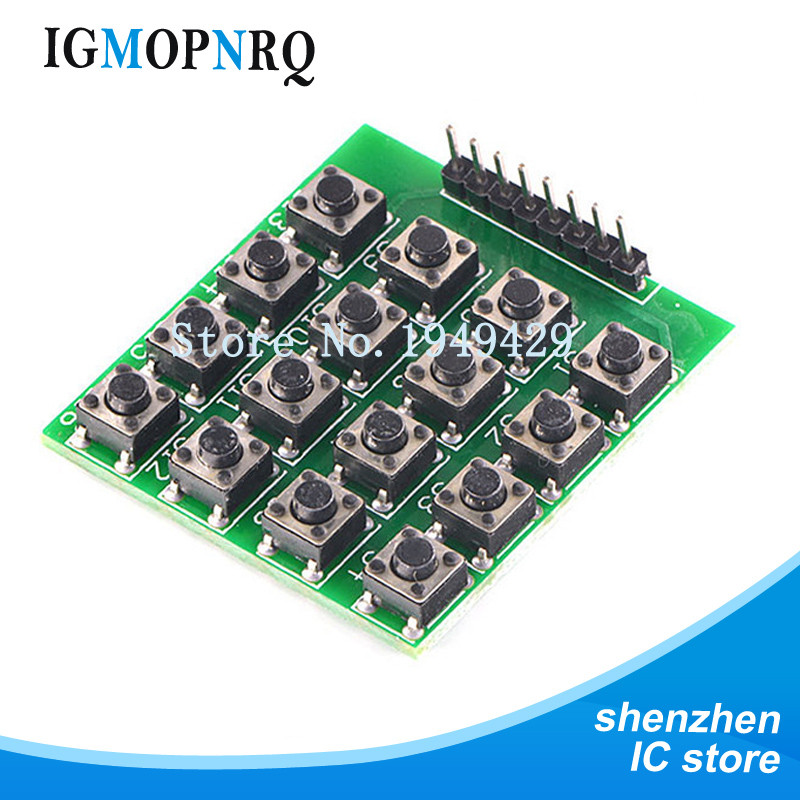 1pcs 4x4 Matrix 16 Keypad Keyboard Module 16 Button Mcu | Shopee ...