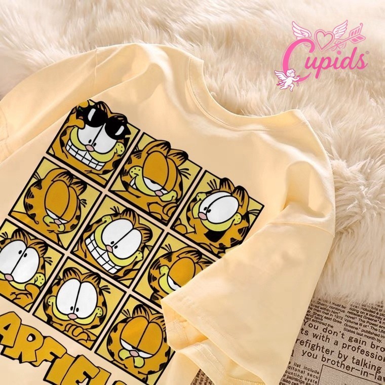 READY STOCK ）Cupids Shop Korean retro multi-expression Garfield print ...