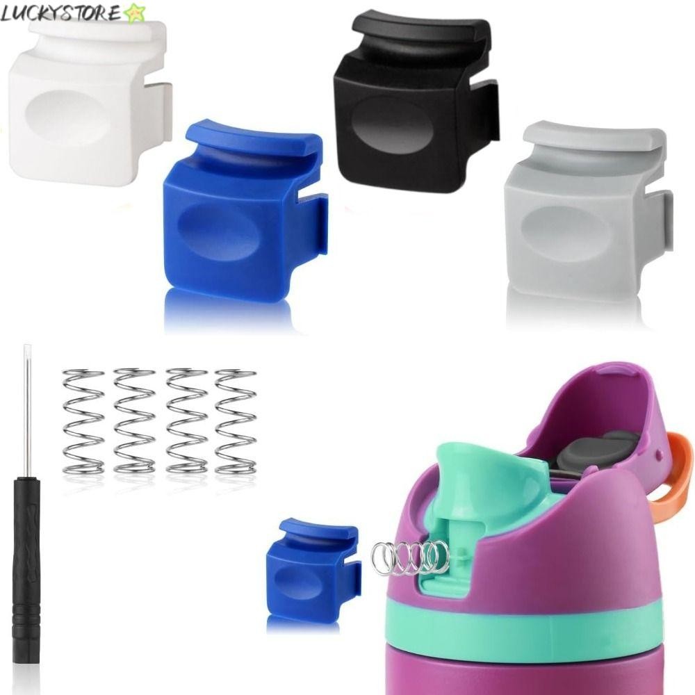 LUCKY 2Pcs Replacement Button, Plastic with Springs Water Bottle Lid ...
