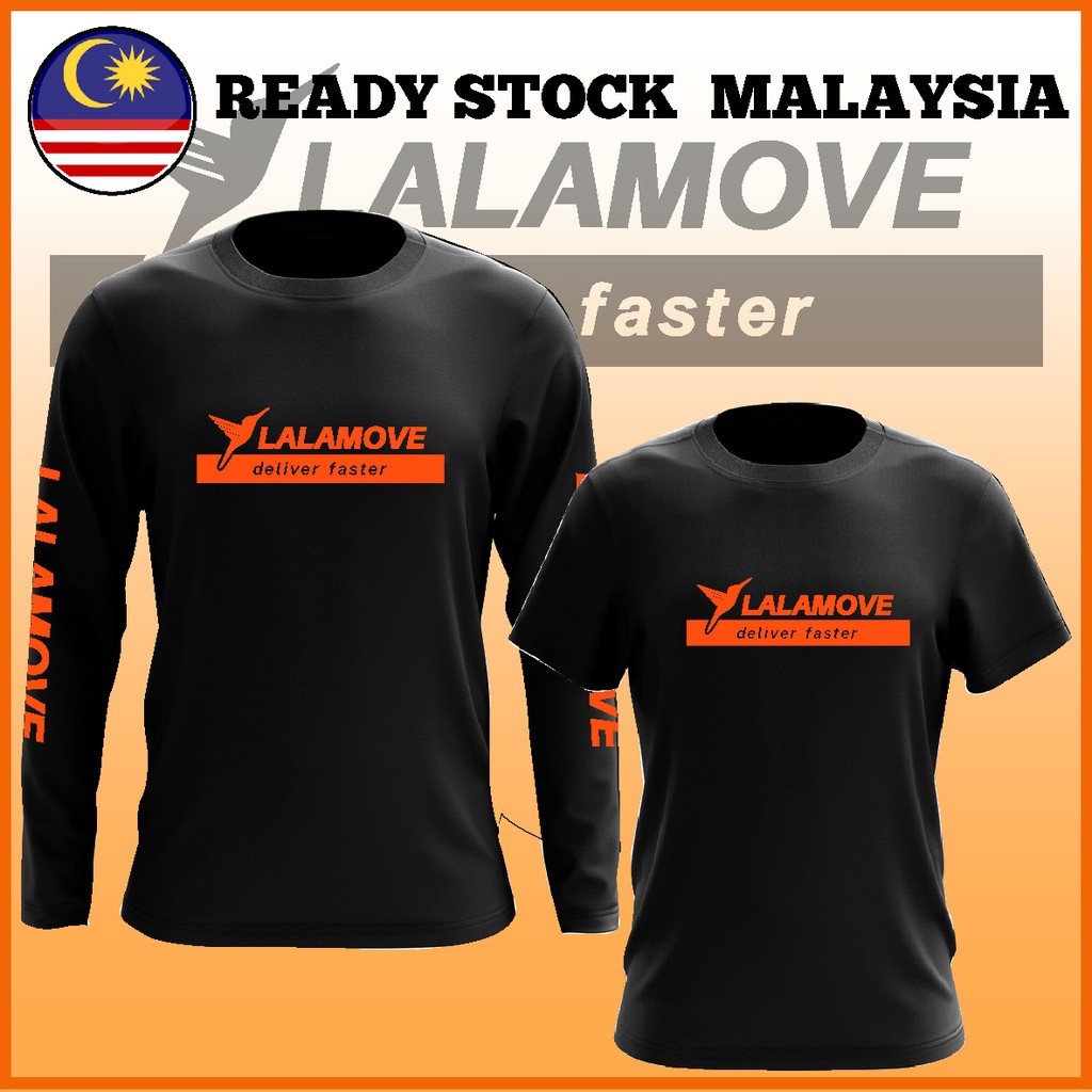 BAJU LALAMOVE TSHIRT LONG SLEEVE/SHORT SLEEVE JERSEY | Shopee Philippines
