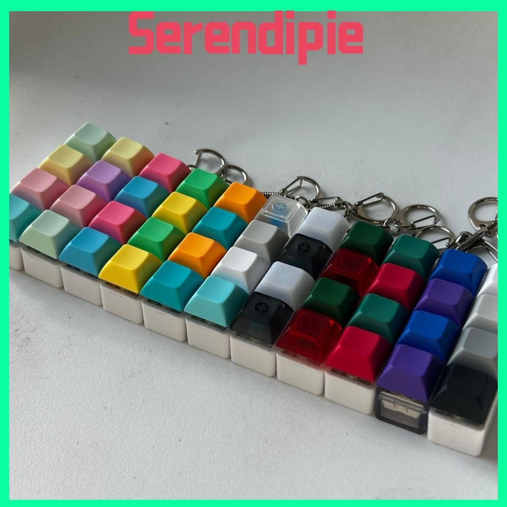 SERENDIPIE Fidget Keychain, DIY Keyboard Keys Button Finger Keyboard ...
