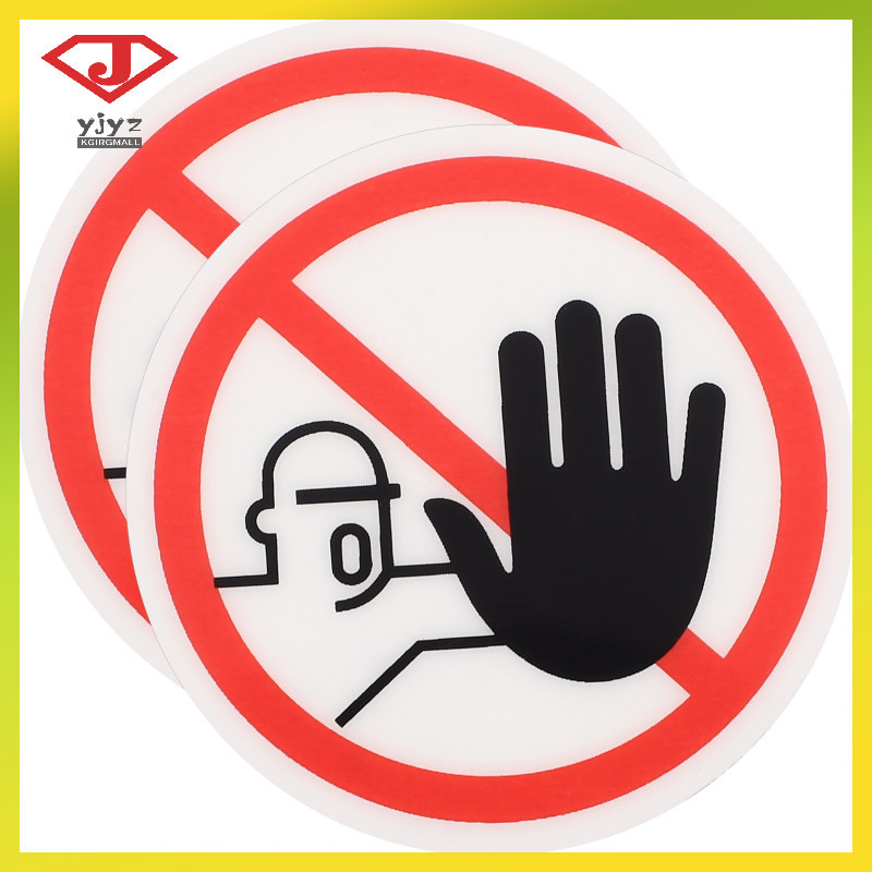 2 Pcs No Touching Warning Signs Do Not Table Security Caution Danger ...