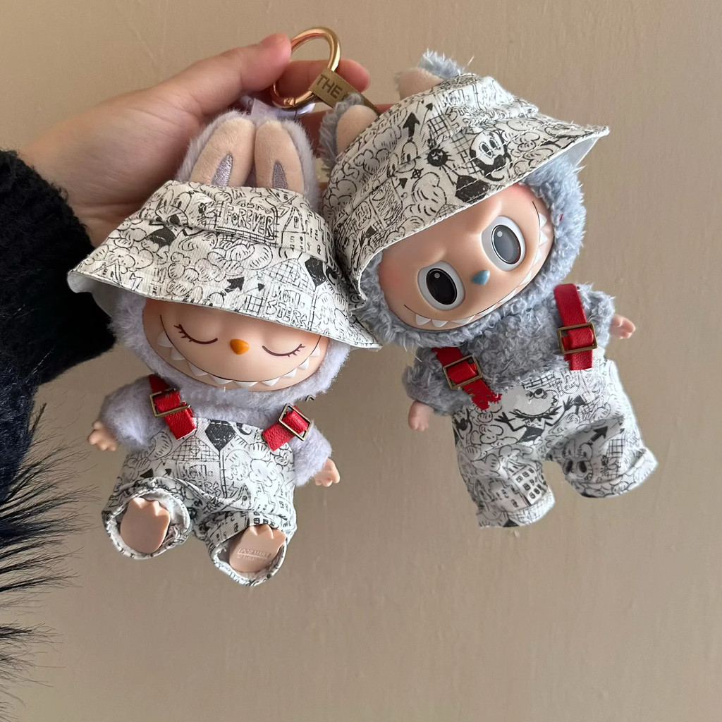 17cm labubu labubu Baby Clothes Mystery Box Pendant 15cm Second ...