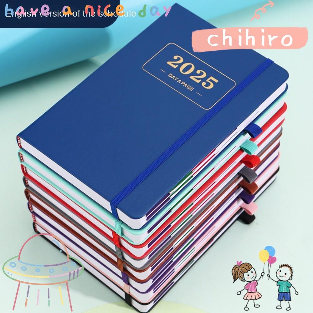 CHIHIRO1 2025 Planner Notebook, Creative PU Leather Daily Planner ...