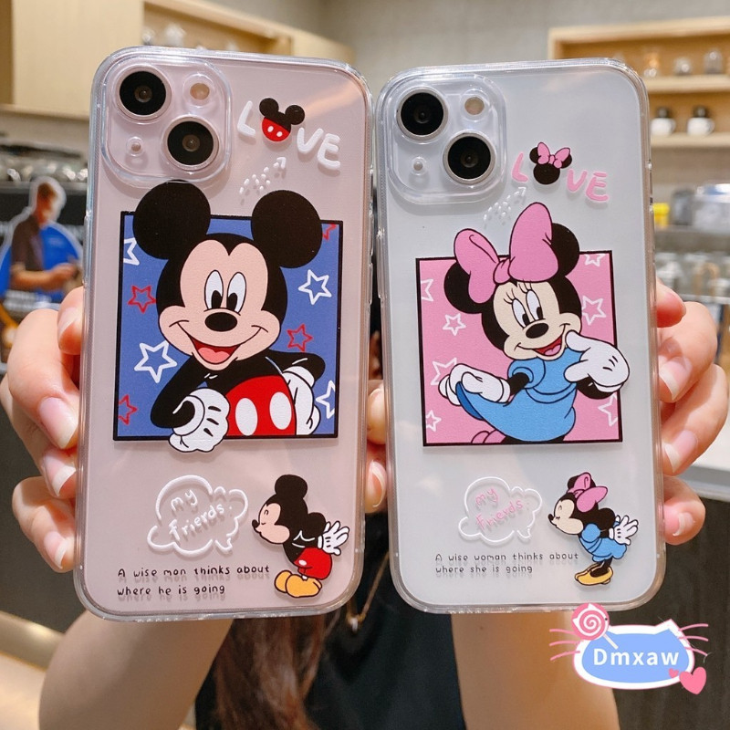 Cartoon Mickey Minnie Phone Case For Samsung Galaxy S25 Ultra S25+ S24 ...