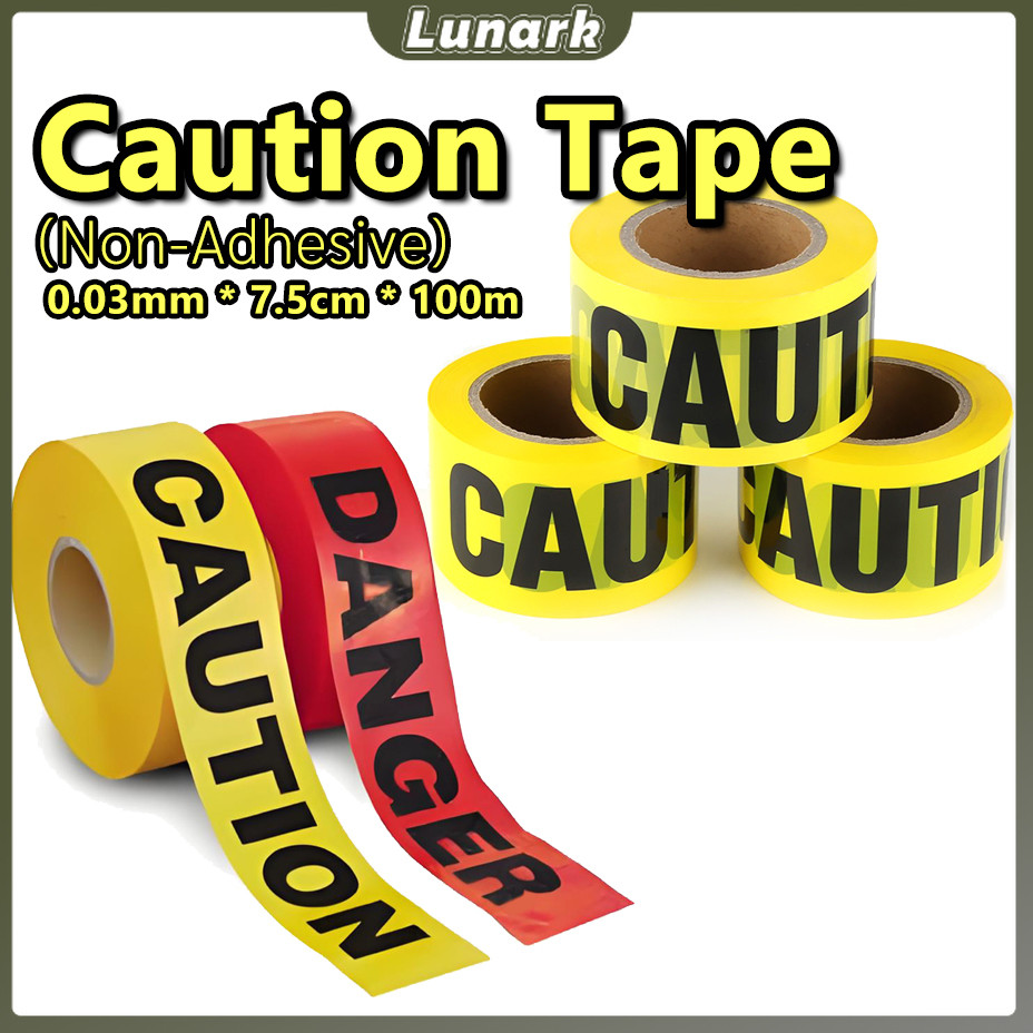 LK Caution Tape (Non-Adhesive) Isolated Barricade Yellow and Red Danger ...