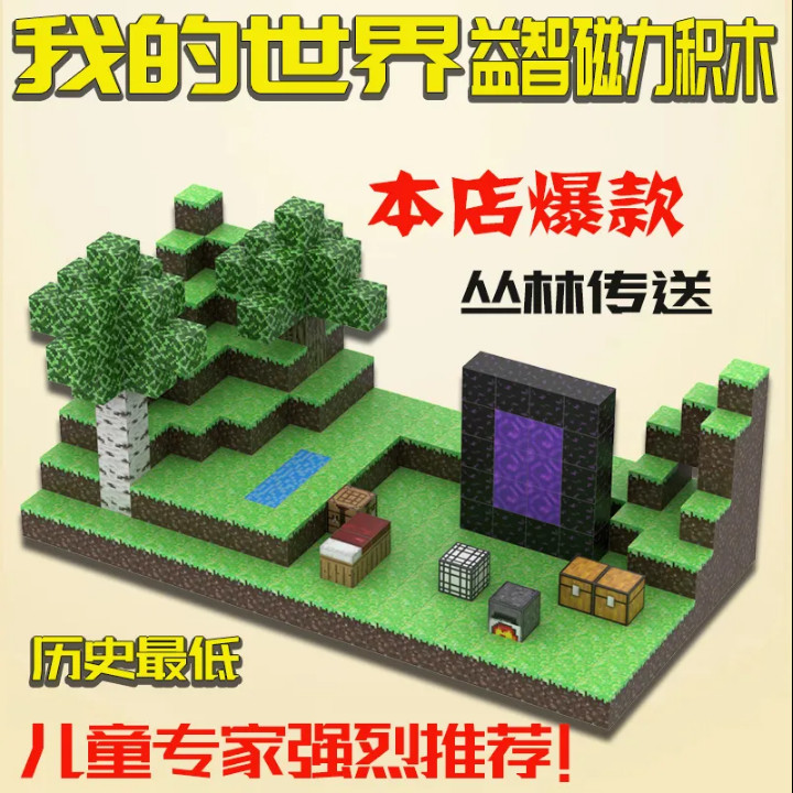 [Ready Stock Fast Shipping] Minecraft 2cm Magnetic Cube Building Block ...