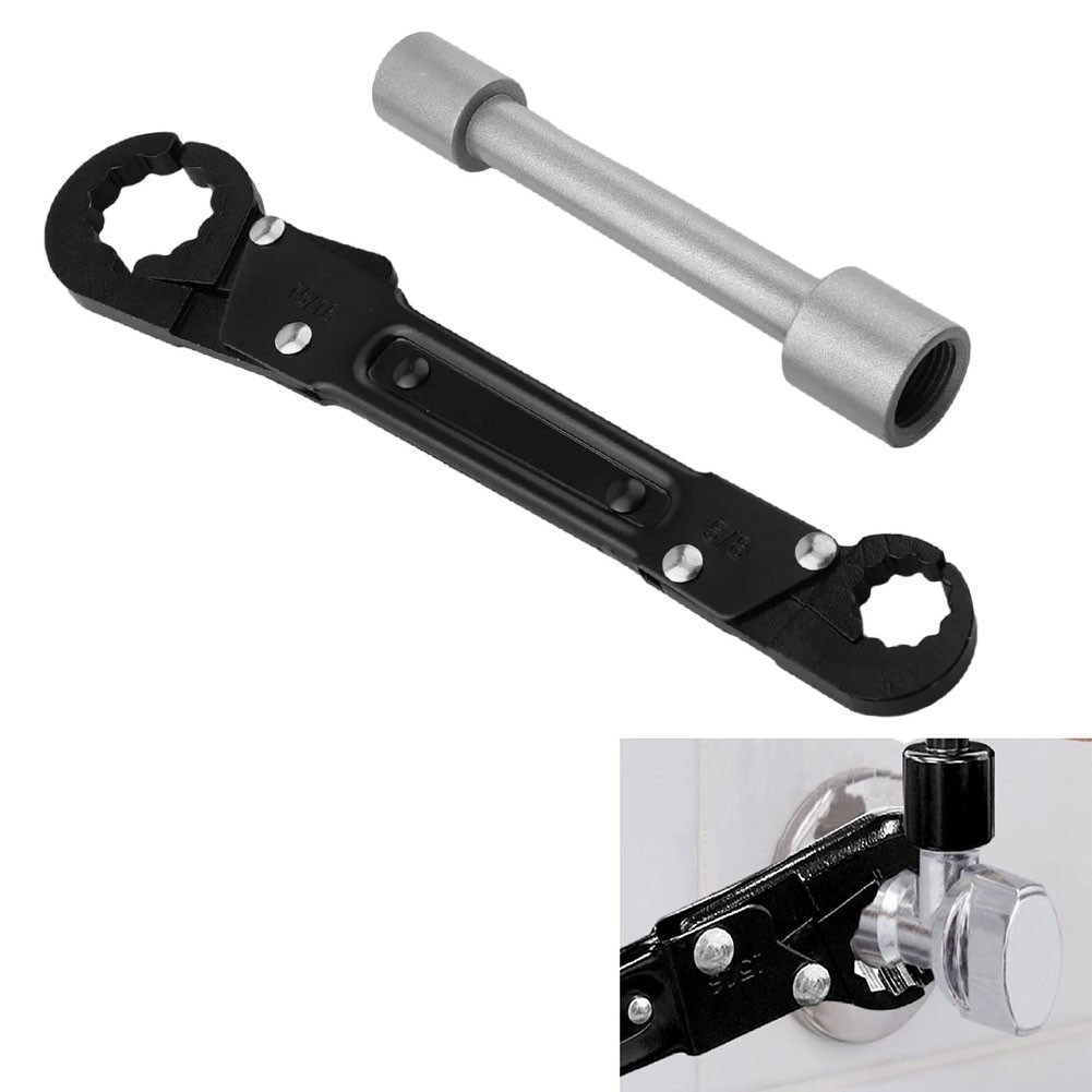 Plumbing Tools Angle Stop Wrench Kit Angle-on Wrench Professional ...