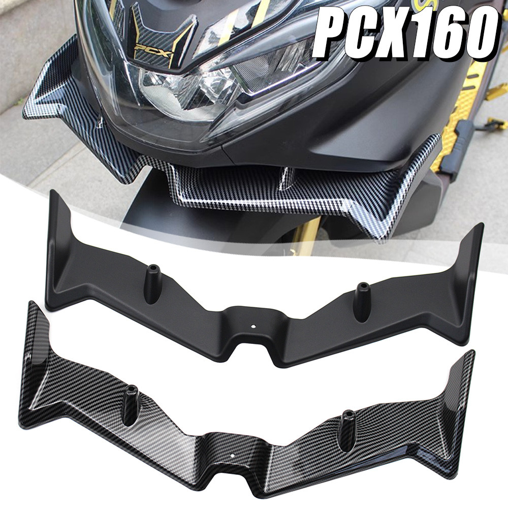 For HONDA PCX160 2021-2023 Motorcycle Front Fairing Pneumatic Winglets Tip Wing Air Deflector ...