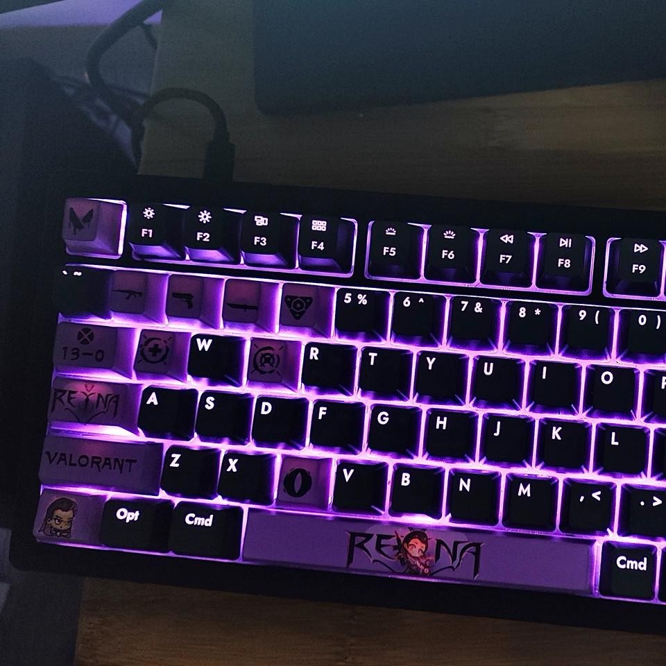 Reyna Keycap Cherry/OEM Profile 11/14 Keys Five-sided Sublimation Cute ...
