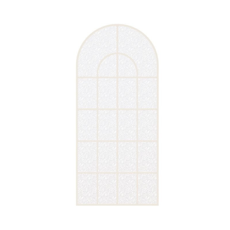 French Cream Style Changhong Glass Partition Living Room Entrance ...