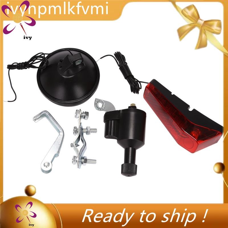 [Ivym] Motorized Bike Bicycle Friction Dynamo Generator Head Tail Light ...