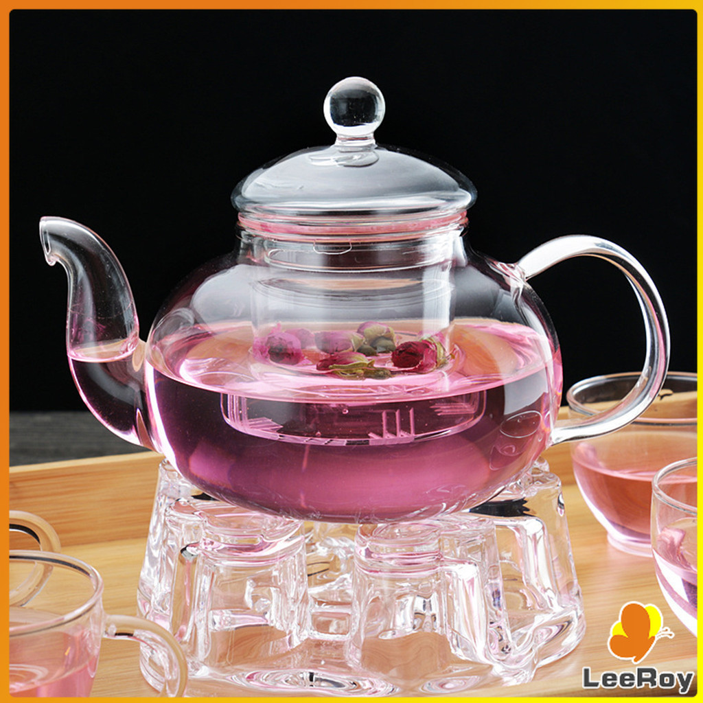 LRY 400ml 600ml Heat-resistant Glass Teapot with Filter Tea Pot ...