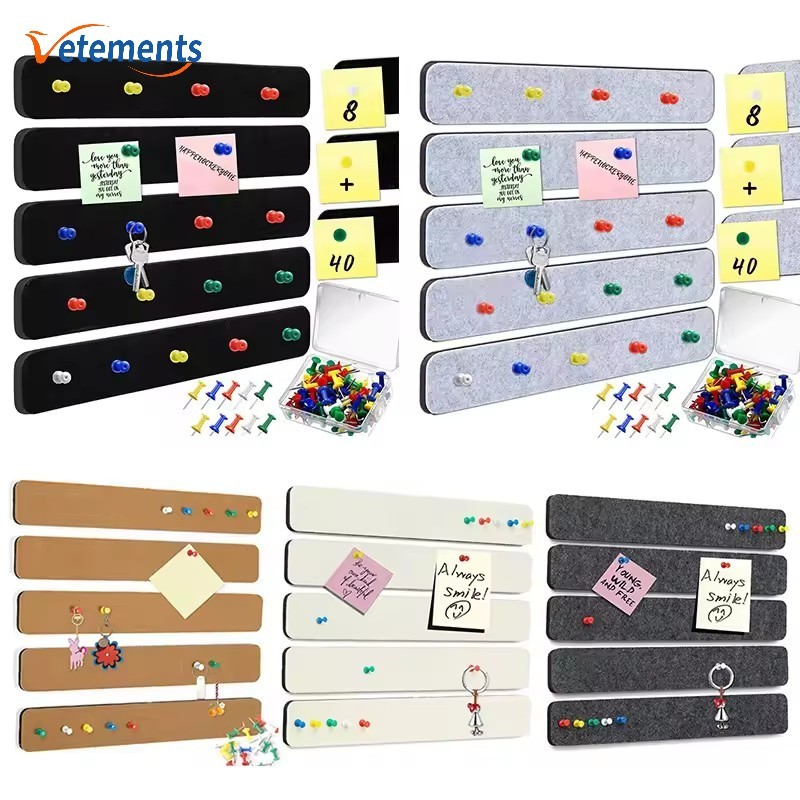 Long Notes Photos Schedules Display Felt Boards - Home Wall Self ...