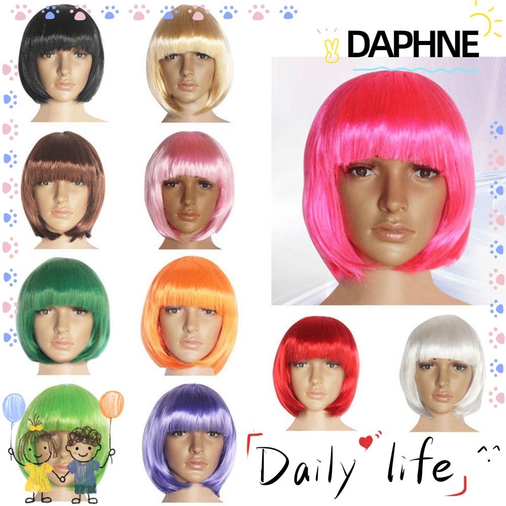 DAPHNE Bob Hair Wigs 14 Colors Unisex Straight Costume | Shopee Philippines