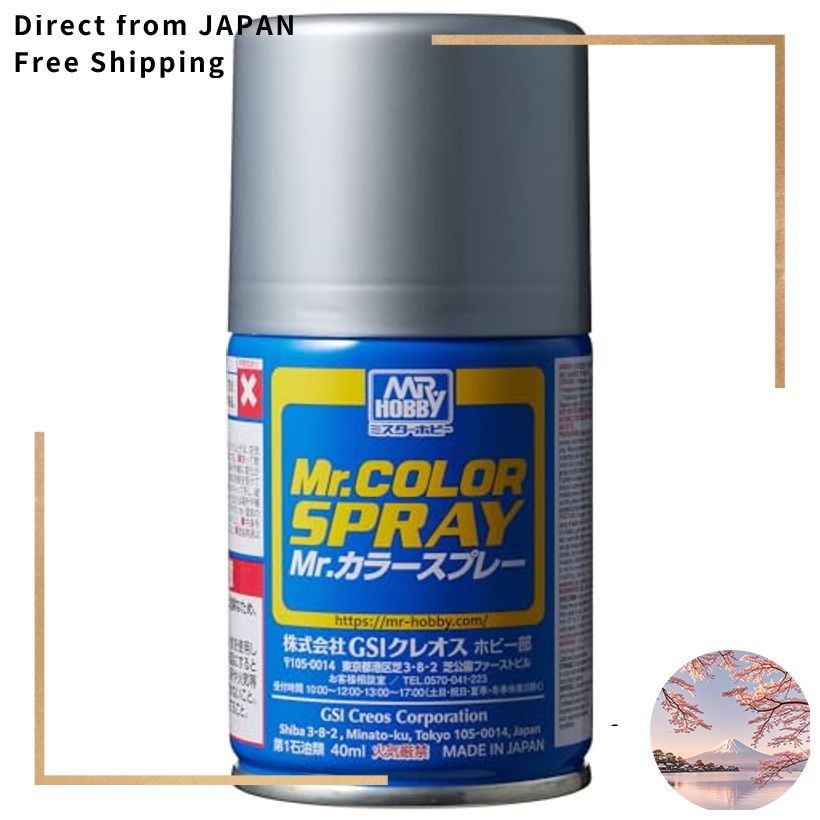 GSI Creos Mr. Color Spray Silver (Metallic) Model Paint S8【Spray Paint ...