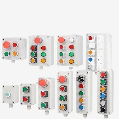 ♒Button switch control box handheld custom electrical control box ...