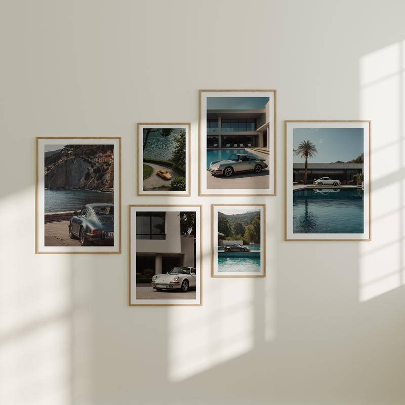 Porsche 911 By the Pool Vintage Porsche Print Porsche Wall Art Vintage ...