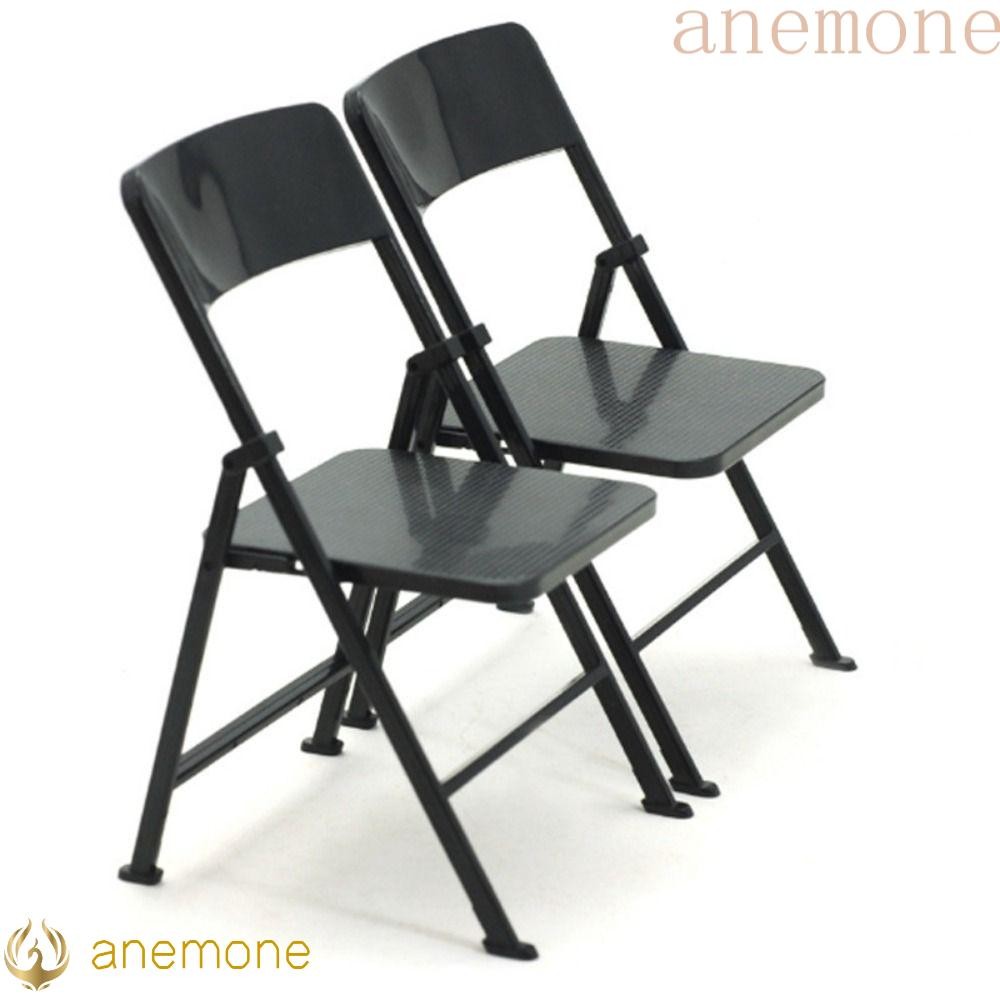 ANEMONE 1/6 Scale Chair, Scense Props Mini Furniture Dollhouse Folding ...