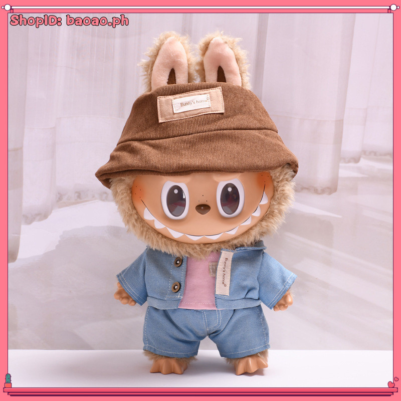 【Clothes Only】[For 38cm labubu] 38cm labubu Clothes Denim Three-Piece ...