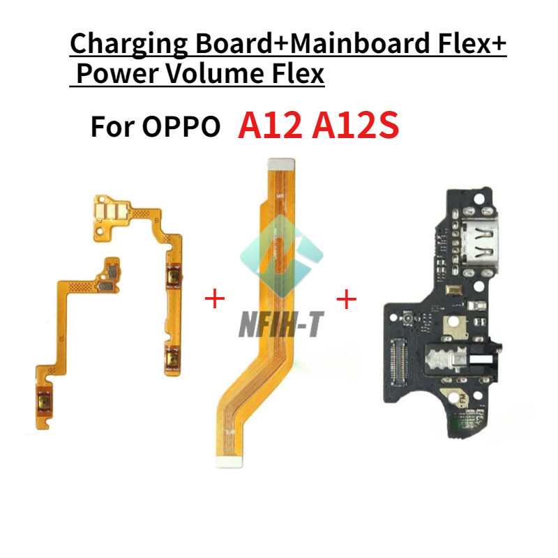 Charging board for OPPO A12 A12S Power Volume Flex Main borad ...