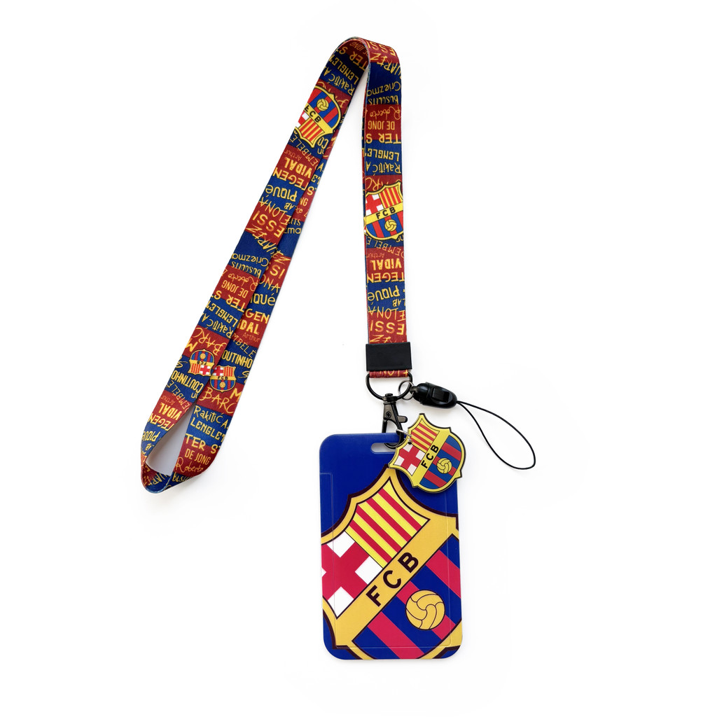 Y&P| FC Barcelona Lanyard Football Club Anti-Loss Student Card Holder ...