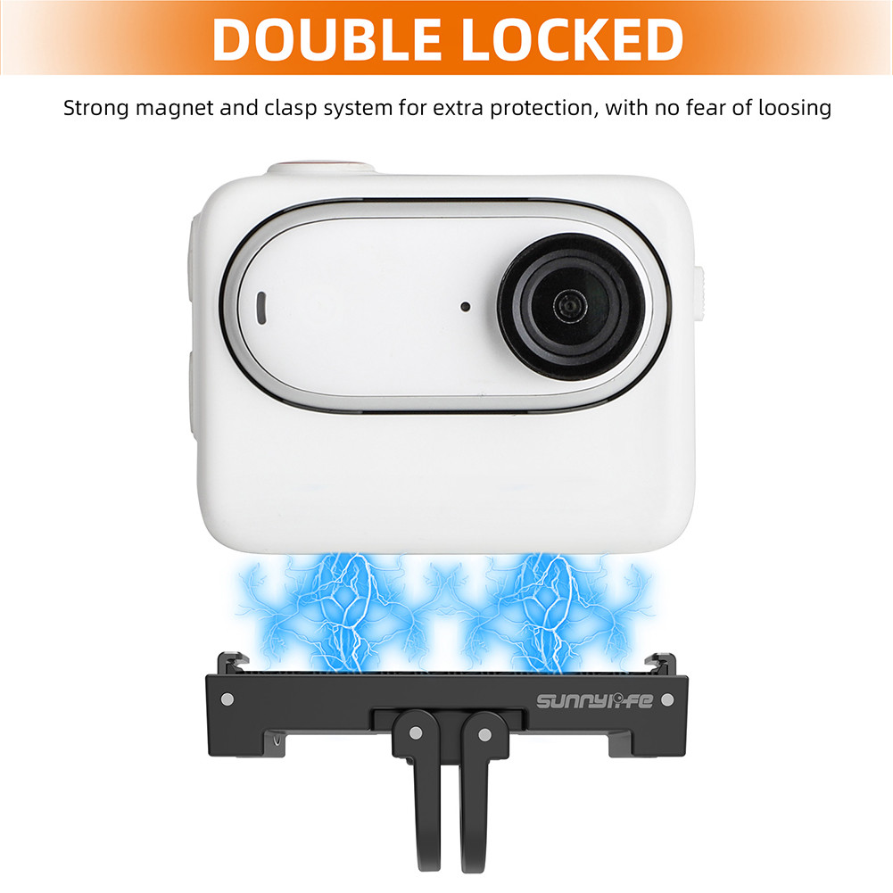 Magnetic Quick-Release Adapter Mount Foldable Cam Stand for Insta360 GO ...