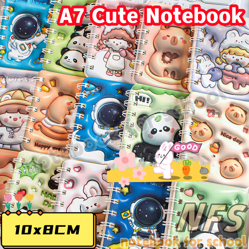 NFS A7 Cartoon Coil Notepad Flip Cute Spiral Notebook Ins Style ...