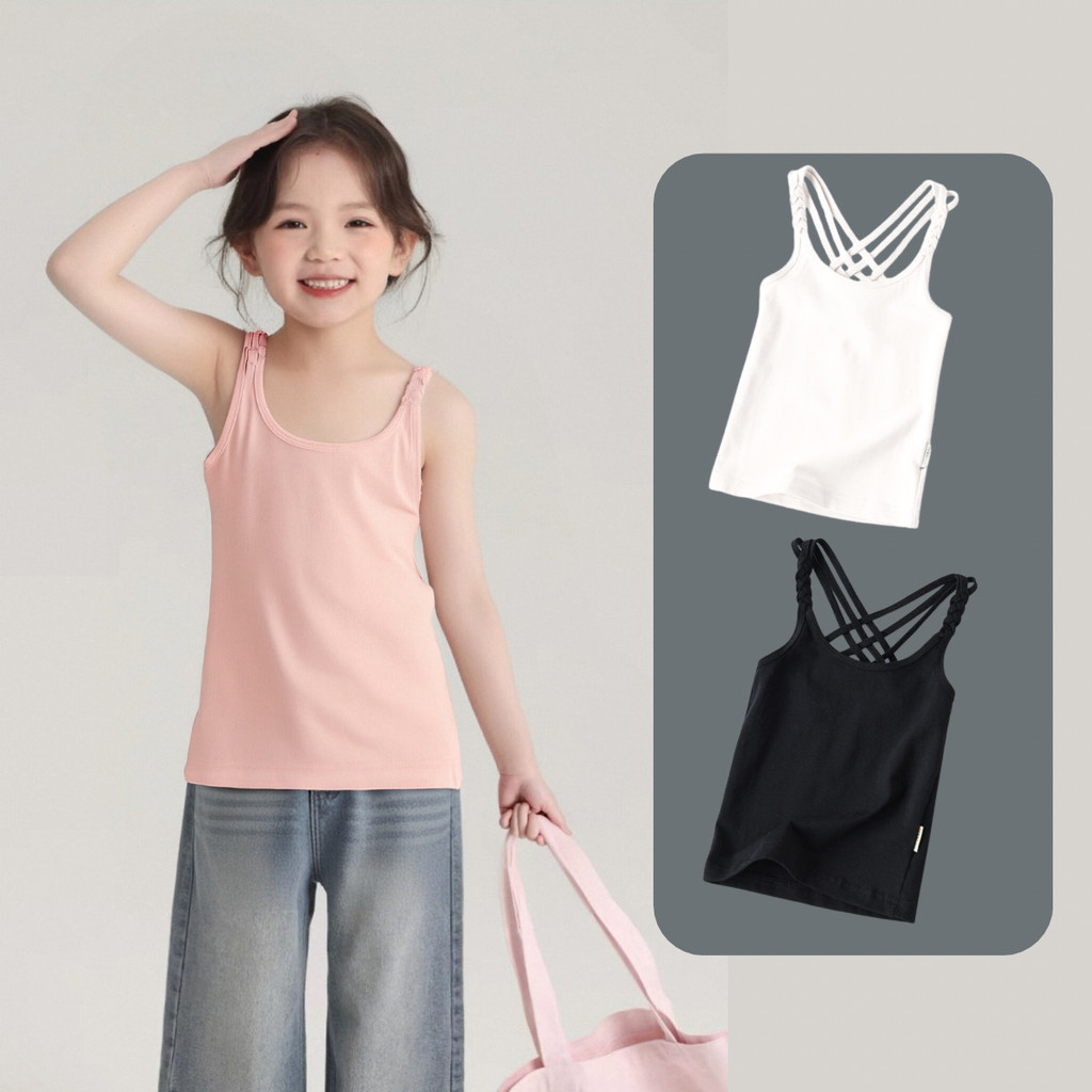 Summer Spaghetti Sando for Kids Girls 2-12Y Christmas Outfit Gift ...