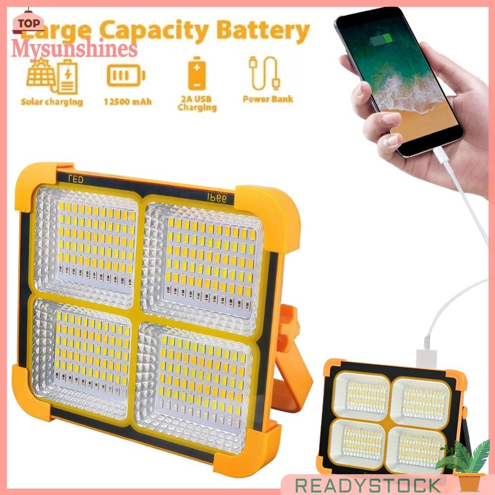 【Fast Arrival】 MS♣ 400W LED Solar Floodlight with Stand Holder Outdoor ...