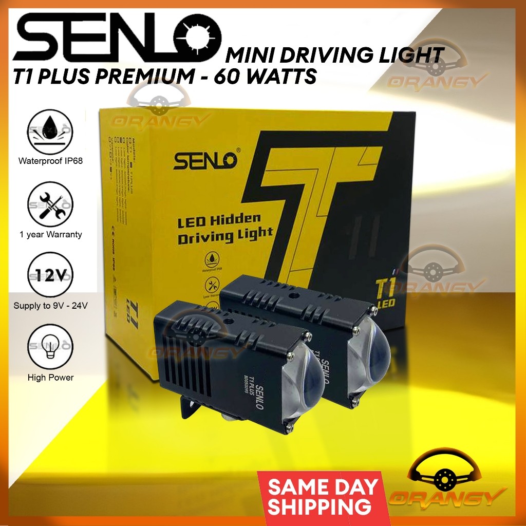 Original SENLO T1 Plus Mini Driving Light 60 WATTS MDL for Motorcycles ...