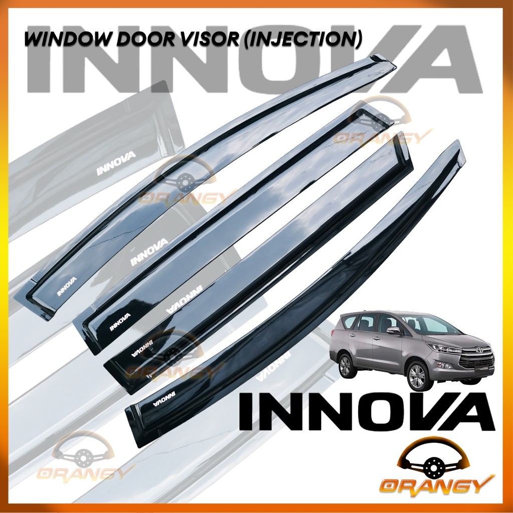 Toyota Innova 2016 to 2025 INJECTION / OEM TYPE Window Door Rain Visor ...