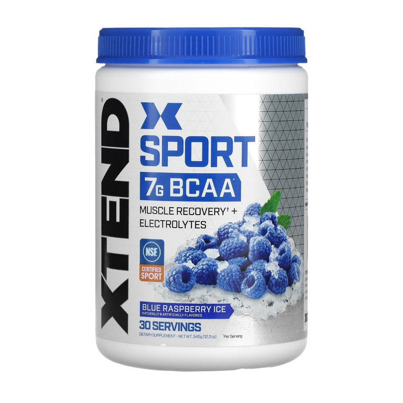 Xtend Sport BCAA Powder Blue Raspberry Ice, 30 Servings | Shopee ...