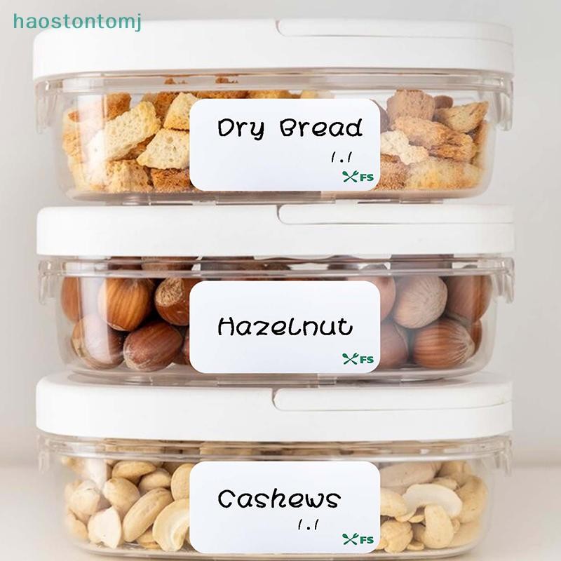 haostontomj 500pcs Can write label stickers food classification labels ...