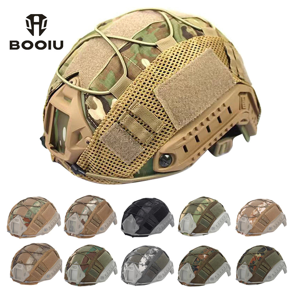 BOOIU FAST Tactical Helmet Cover Outdoor Hunting Airsoft Helmets Cloth ...