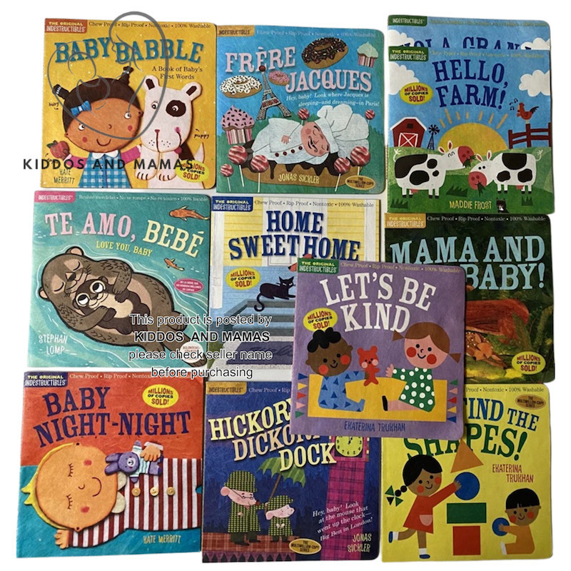 Indestructibles Waterproof Safe Teething Baby Books Rip Proof Chew ...